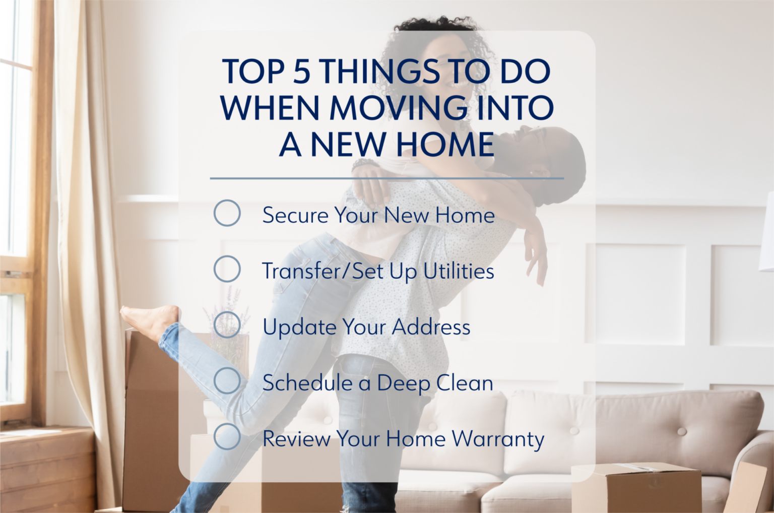 New Home: Move-In Checklist - Highlands Mortgage
